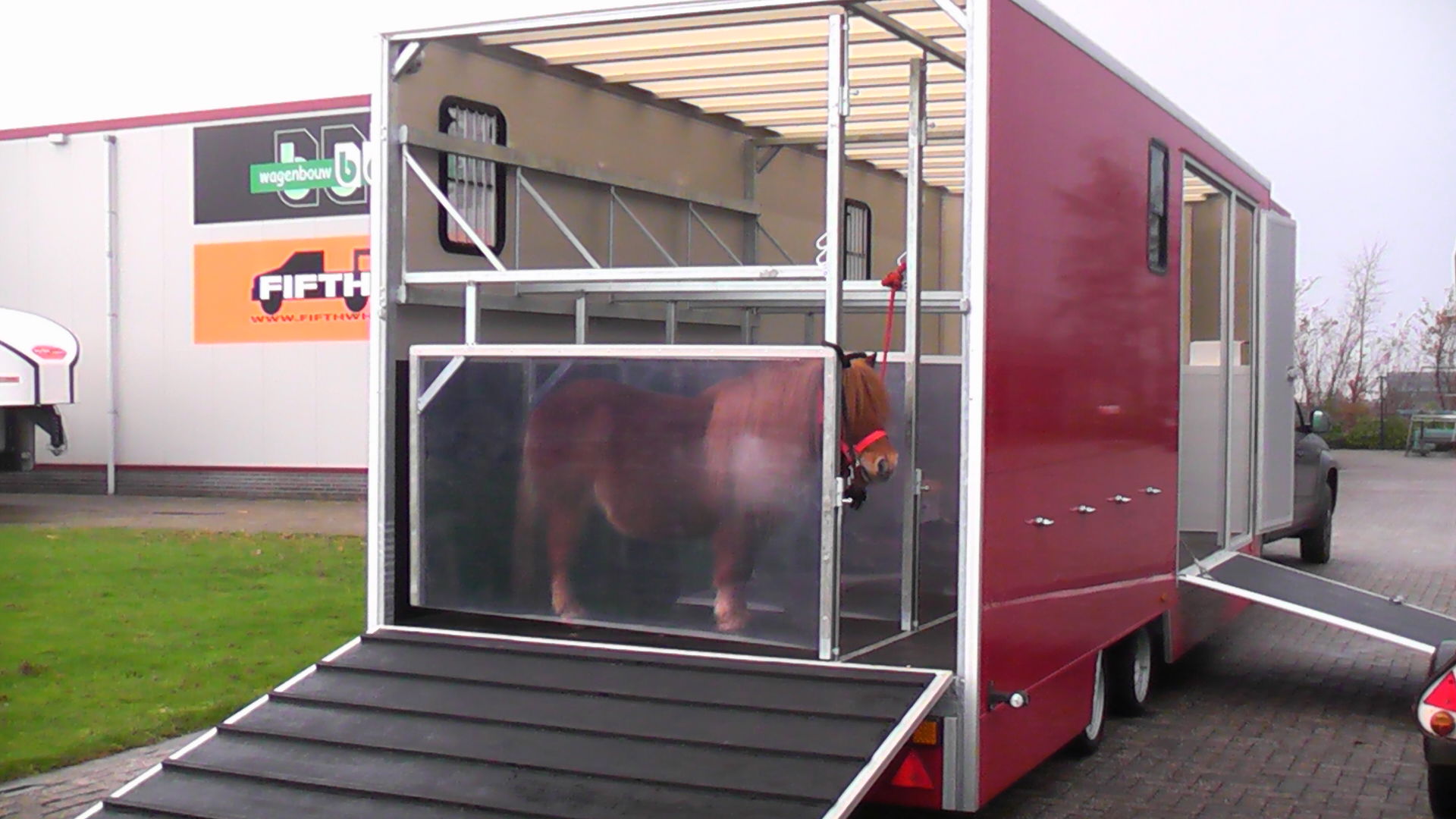 Fifthwheel horsetrailer with side flap - Fifth Wheel - EN